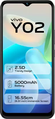 Vivo Y02 Cosmic Grey 3GB|32GB - Happi Mobiles