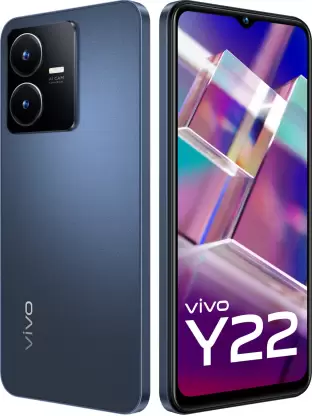 Vivo Y22 Starlit Blue 6GB|128GB - Happi Mobiles