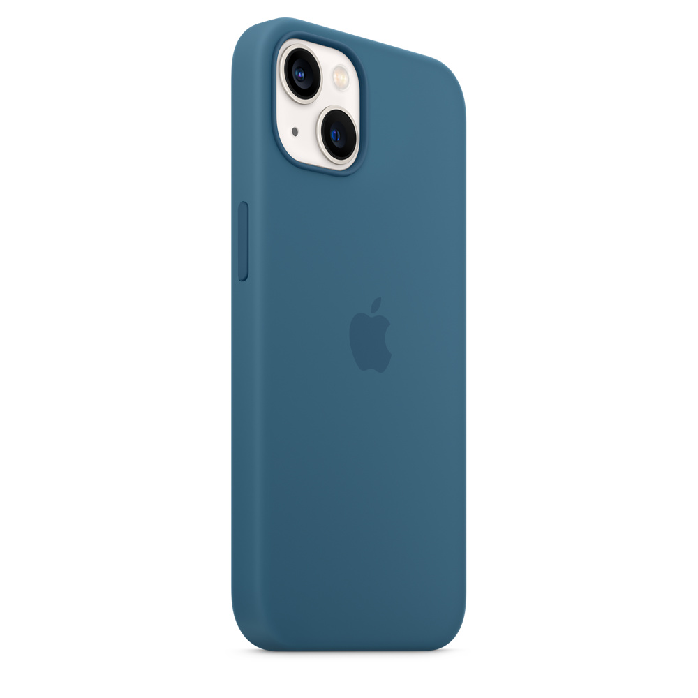 Apple iPhone 13 Silicone Case With MagSafe Blue Ja - Happi Mobiles