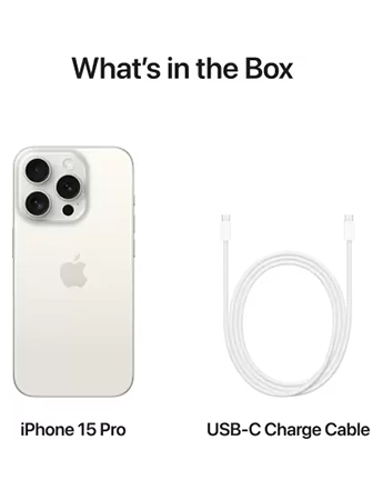Apple iphone 15 Pro White Titanium 512GB - Happi Mobiles