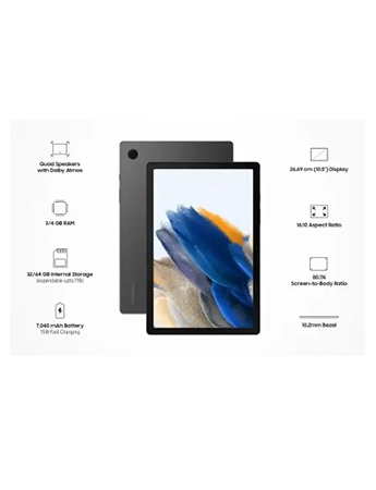 Samsung Galaxy Tab A8 Wifi Gray 4GB|64GB - Happi Mobiles