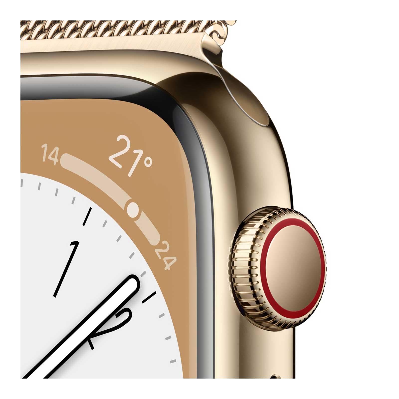 Apple Watch Series 8 GPS Cellular Gold Stainless S - Happi Mobiles