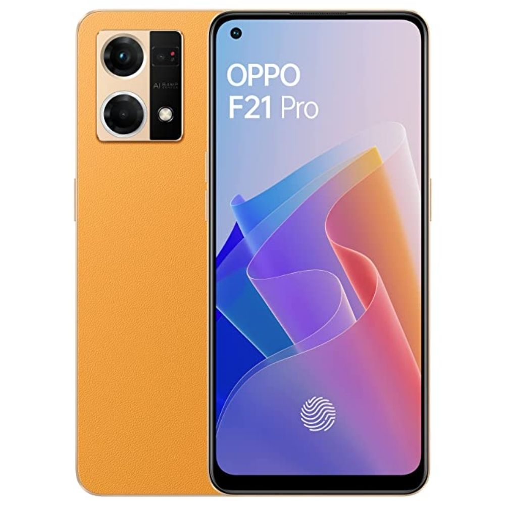 Oppo F21 Pro Sunset Orange 8GB|128GB - Happi Mobiles